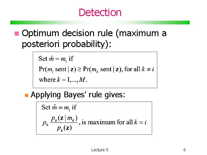 Digital Communications I Modulation and Coding Course Term