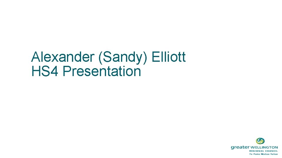 Alexander Sandy Elliott HS 4 Presentation My original