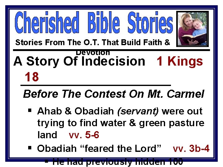 Stories From The Old Testament That Build Stories