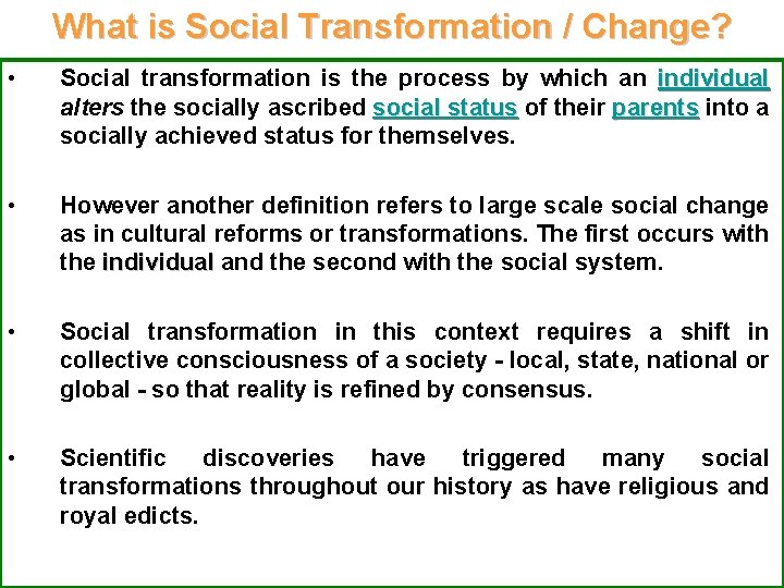 Dynamic Youth for Social TransformationChange Presented by Gustav