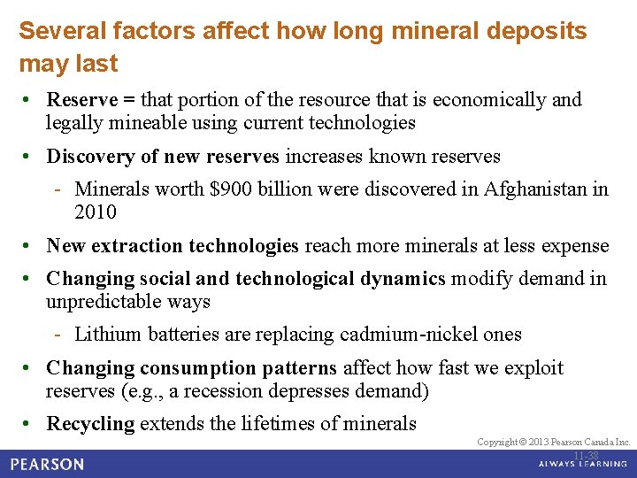 11 Mineral Resources and Mining Power Point Slides