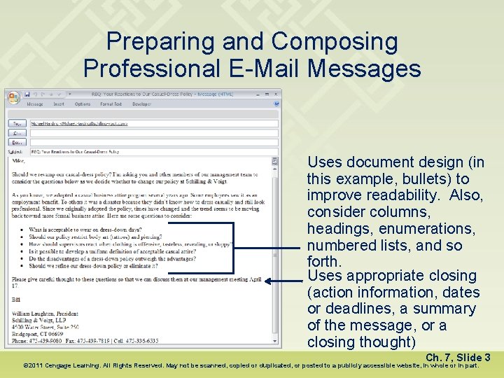 Electronic Messages and Digital Media Ch 7 Slide
