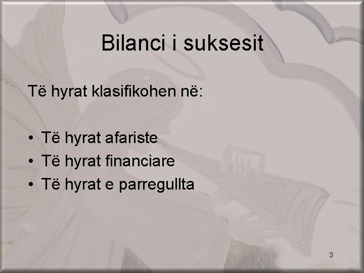 Bilanci i suksesit Pasqyra e ndryshimit t kapitalit