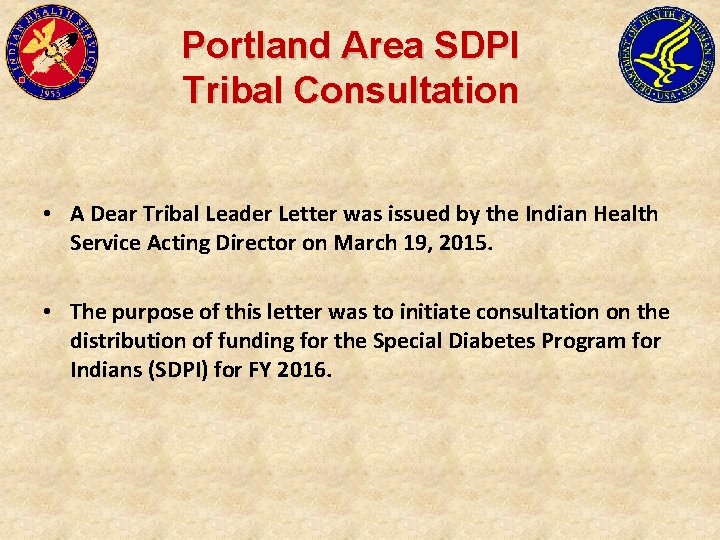 Portland Area Special Diabetes Programs for Indians Tribal