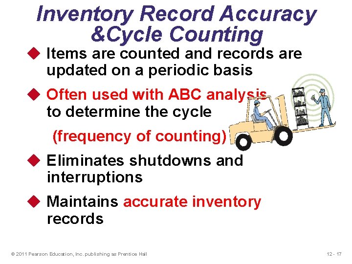 Managing Inventory 12 Power Point presentation to accompany