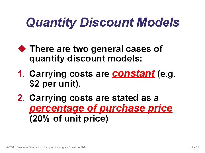 Managing Inventory 12 Power Point presentation to accompany