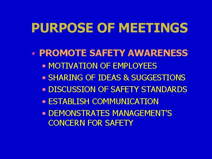 DEVELOPING EFFECTIVE SAFETY MEETINGS PRESENTED BY Sedgwick CMS