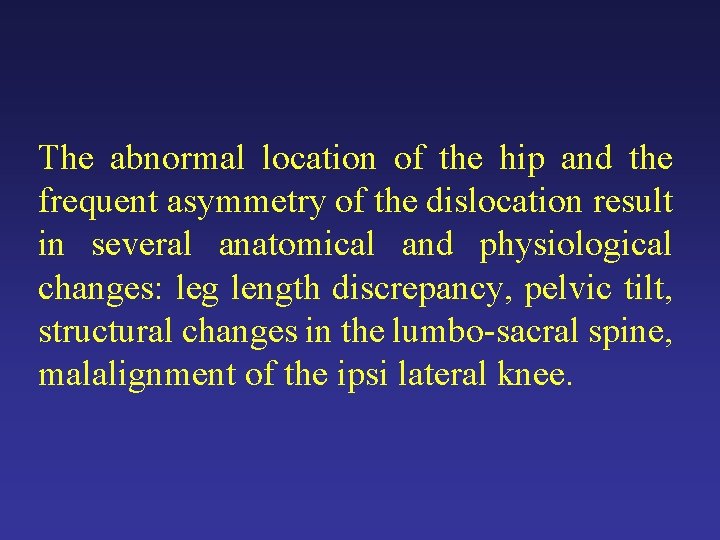 THR ON DDH CROWE IV Technique and long
