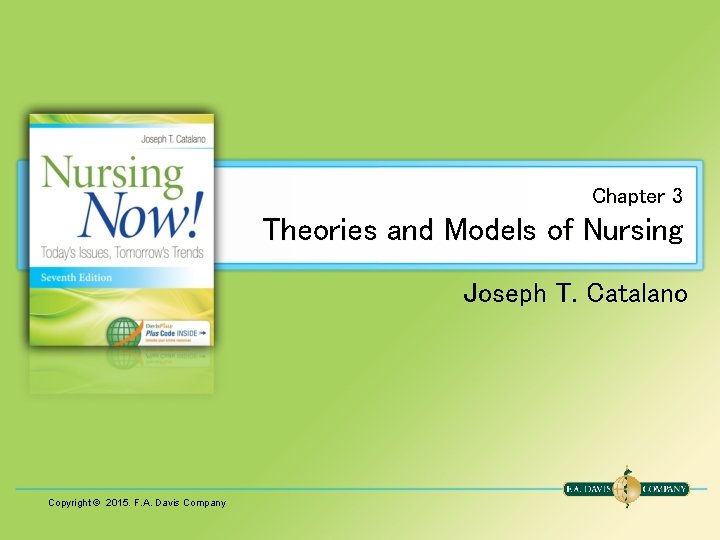 Chapter 3 Theories and Models of Nursing Joseph