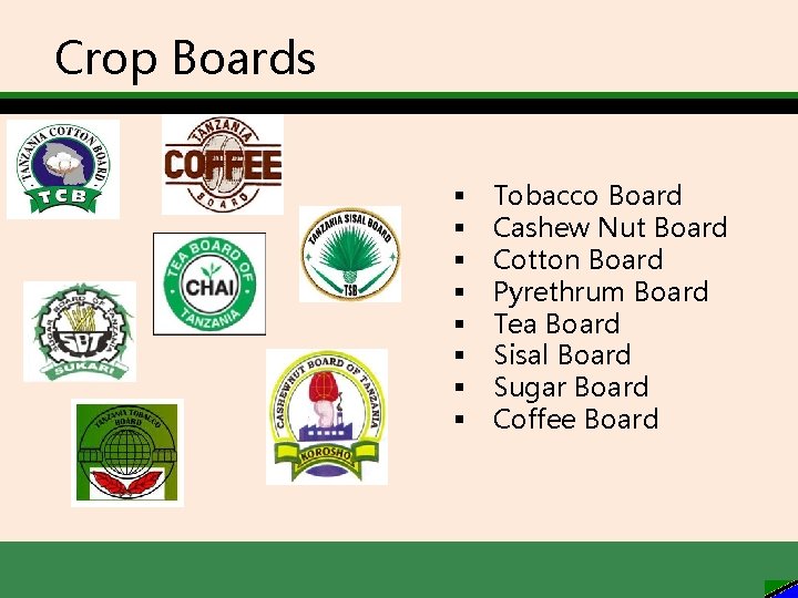 Ministry of Agriculture Integrated Agriculture Management Information ...