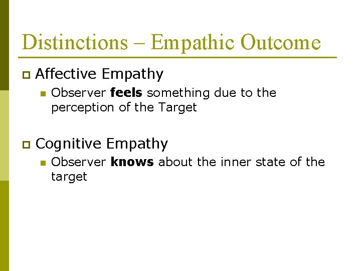 Measuring Empathy Presentation at VICTEC technical workshop 17