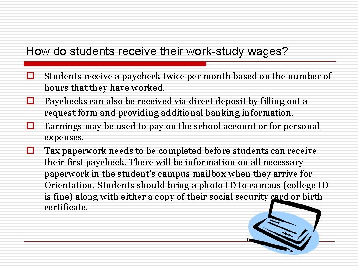 Common Questions Regarding Financial Aid and Billing Common
