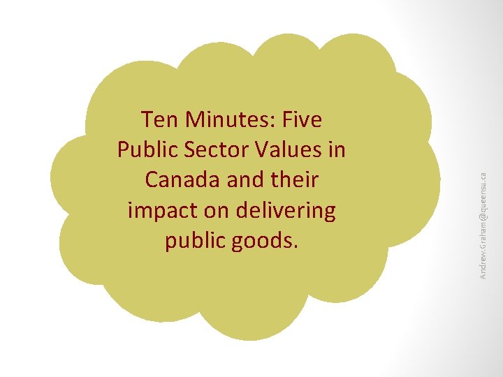 The Public in Public Management Andrew Graham Plan