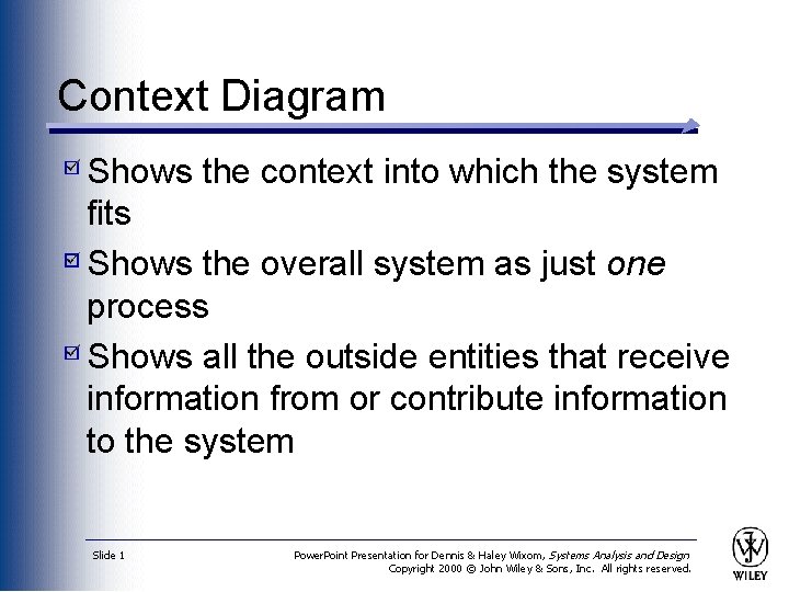 Process Modelling Chapter 6 Slide 1 Power Point