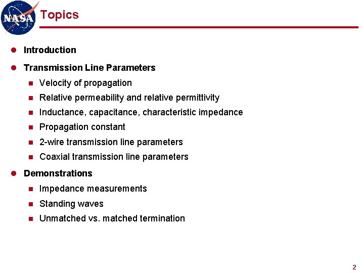 Fundamentals of EMC Transmission Lines John Mc Closkey