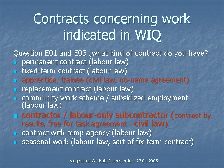 Measuring wages and working hours and calculating wages