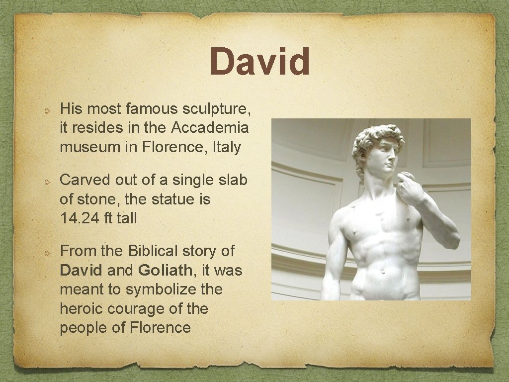 Michelangelo Buonarroti self portrait Michelangelo Born in Caprese