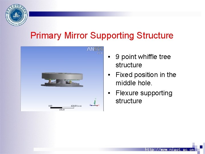 The Mechanical Design of the Second and third