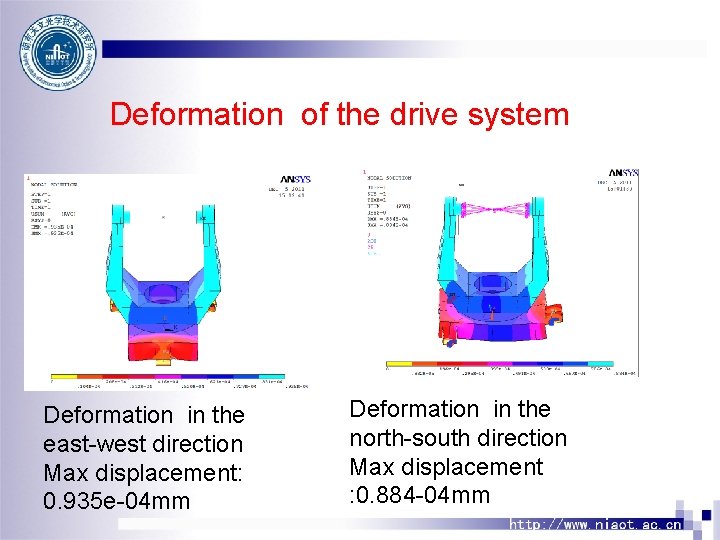 The Mechanical Design of the Second and third