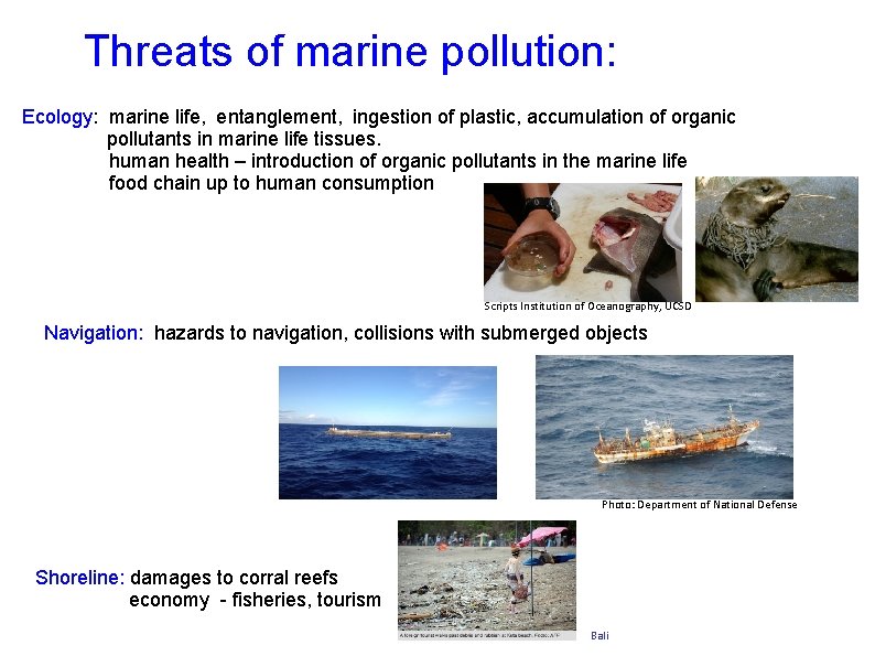 A PECC International Project Sustainable Management of Marine