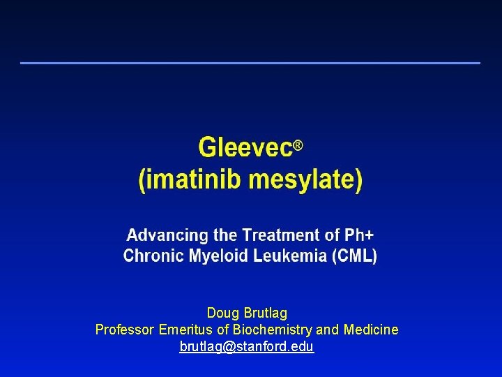 Gleevec imatinib mesylate Advancing the Treatment of Ph