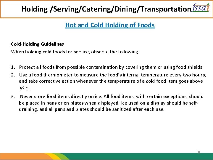 Hygienic and Sanitary Practices for Food Catering Businesses