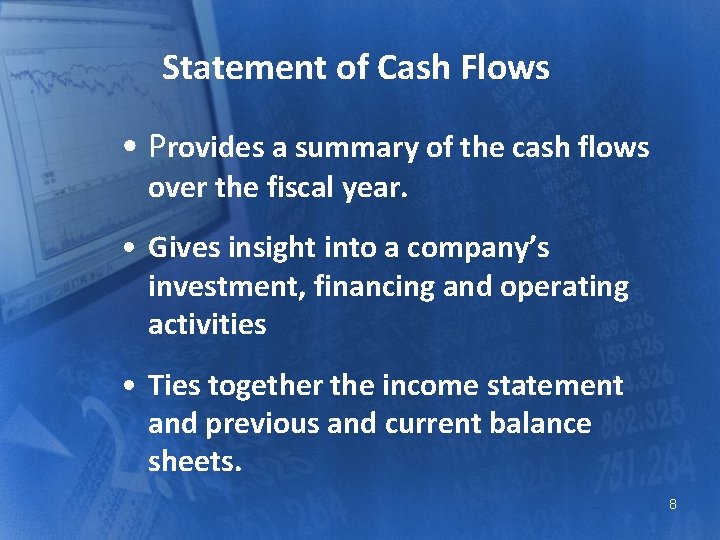 Financial Statements 1 The Four Primary Financial Statements