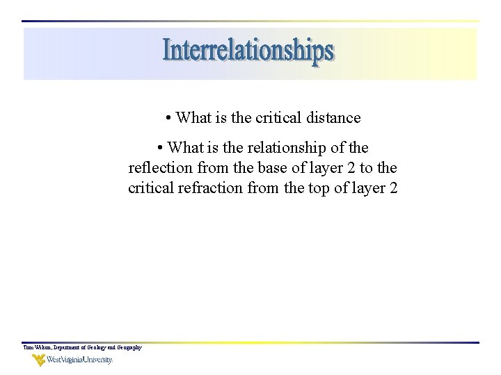 Environmental and Exploration Geophysics II LayertoThin Effect Dipping