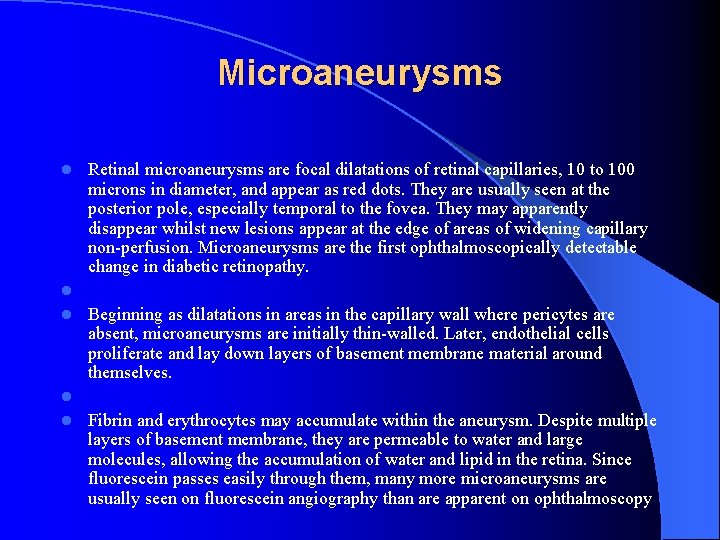 Diabetic Retinopathy Epidemiology l l l The World
