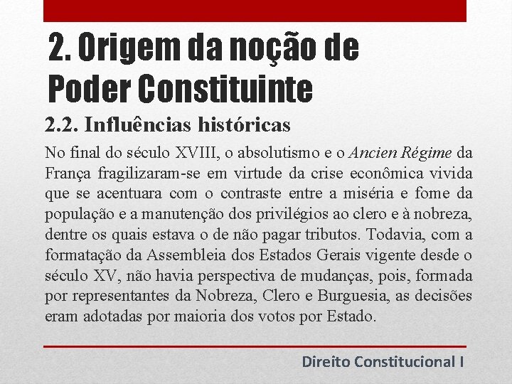 Poder Constituinte Originrio derivado e decorrente Prof Esdras