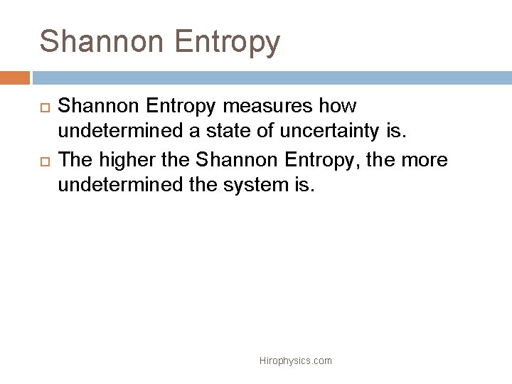 MAXIMUM ENTROPY AND FOURIER TRANSFORMATION Hirophysics com Nicole