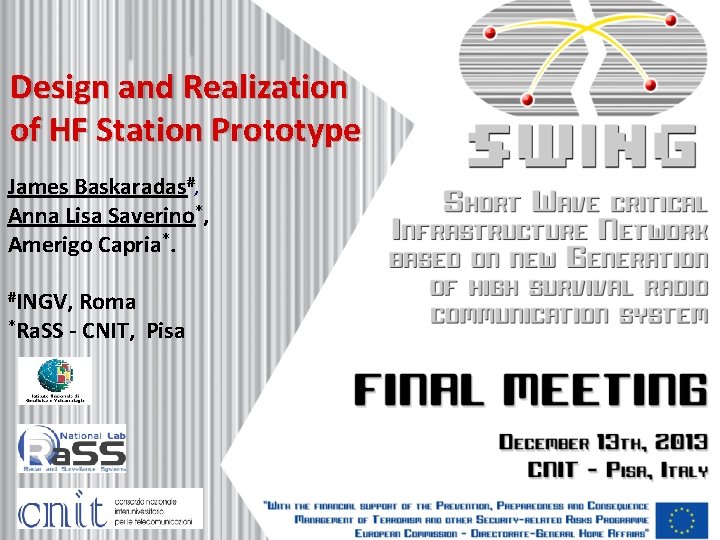 Design and Realization of HF Station Prototype James