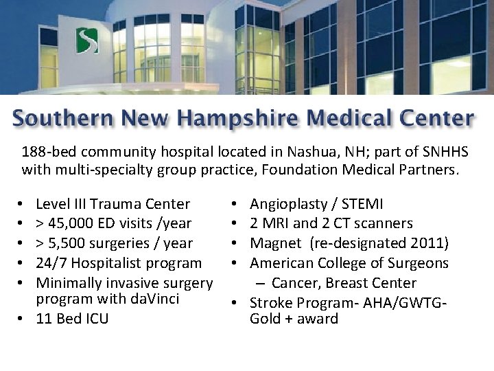 Venous Thromboembolism VTE Southern New Hampshire Medical Center
