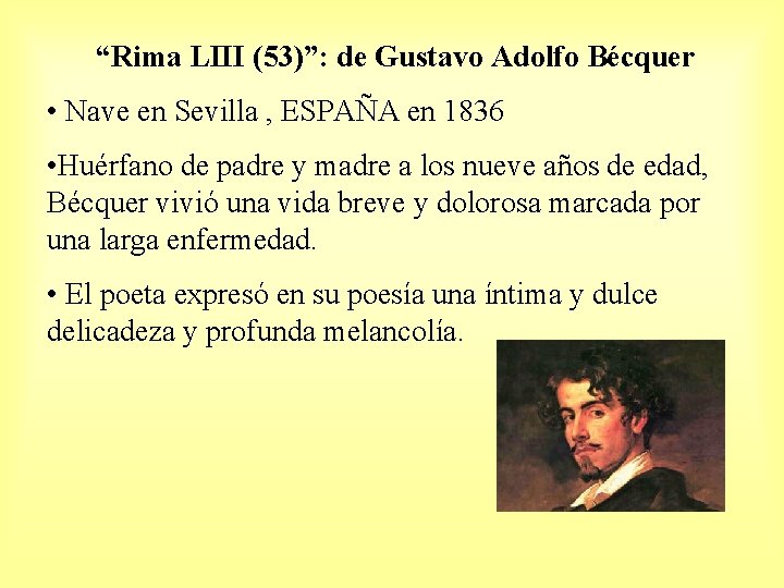 Rima LIII 53 de Gustavo Adolfo Bcquer Espaa