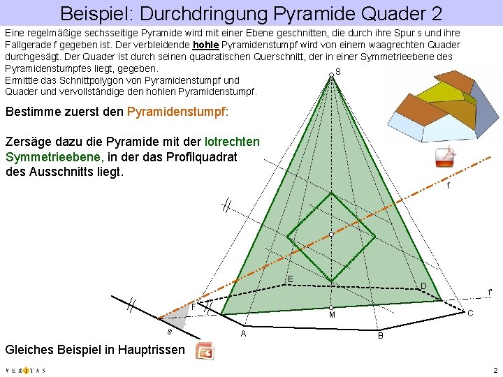 Beispiel Durchdringung Pyramide Quader 2 Ergnzung zum multimedialen