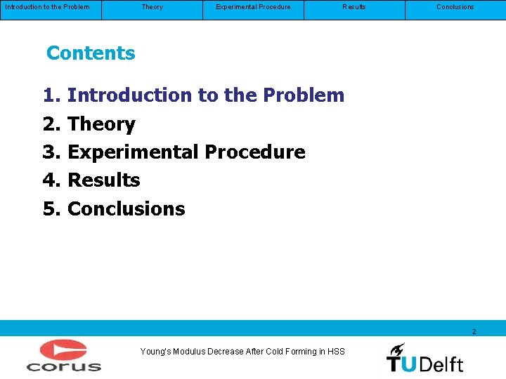 Youngs Modulus Decrease After Cold Forming in High