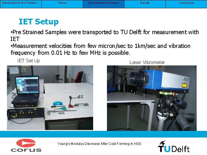 Youngs Modulus Decrease After Cold Forming in High