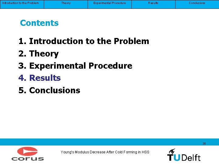 Youngs Modulus Decrease After Cold Forming in High