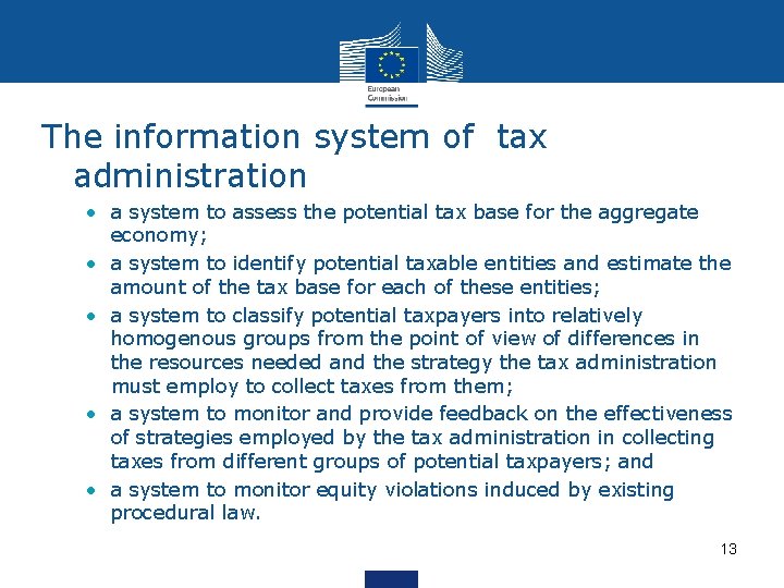 Tax administration Module 9 Domestic Revenue Mobilisation Training