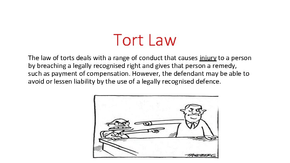 Tort Law Negligence Chapter 8 1 Tort Law