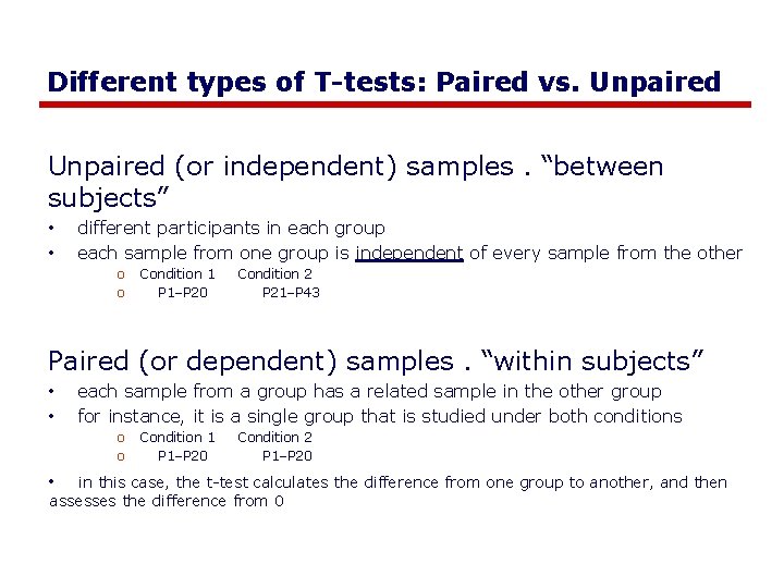 Controlled Experiments Part 3 Inferential Statistics Tests Lecture
