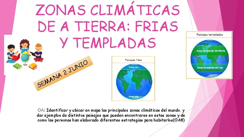 ZONAS CLIMTICAS DE A TIERRA FRIAS Y TEMPLADAS
