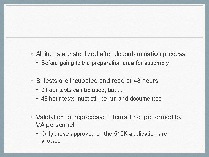 Sterile Processing for Ambulatory Surgery and Other Practices