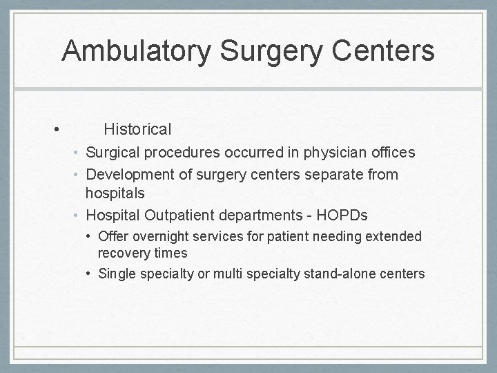Sterile Processing for Ambulatory Surgery and Other Practices