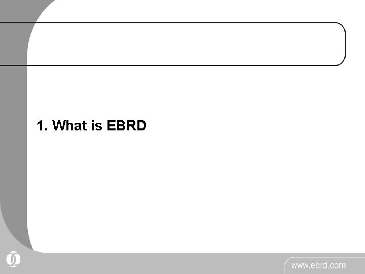 European Bank for Reconstruction and Development Russian Agricultural