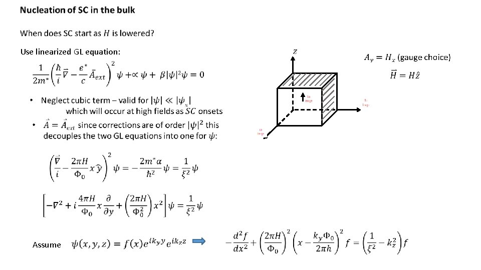 Lecture 5 GinzburgLandau theory surface energy and vortices