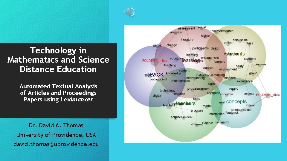 Technology in Mathematics and Science Distance Education Automated