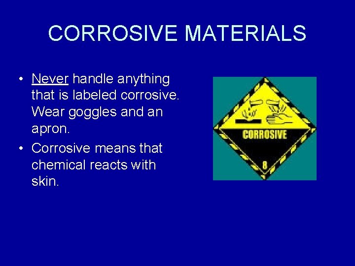 Safety in the Science Lab MCPS Middle Schools