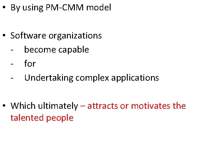 PM CMM People Management Capability Maturity Model PM