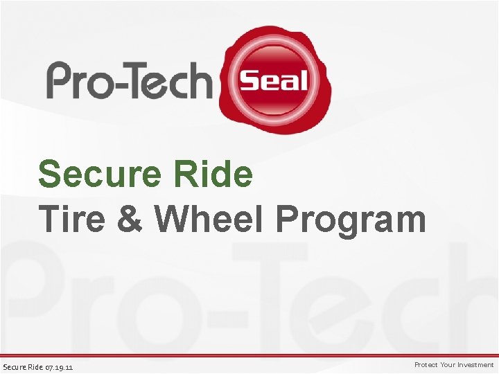 Secure Ride Tire Wheel Program Secure Ride 07
